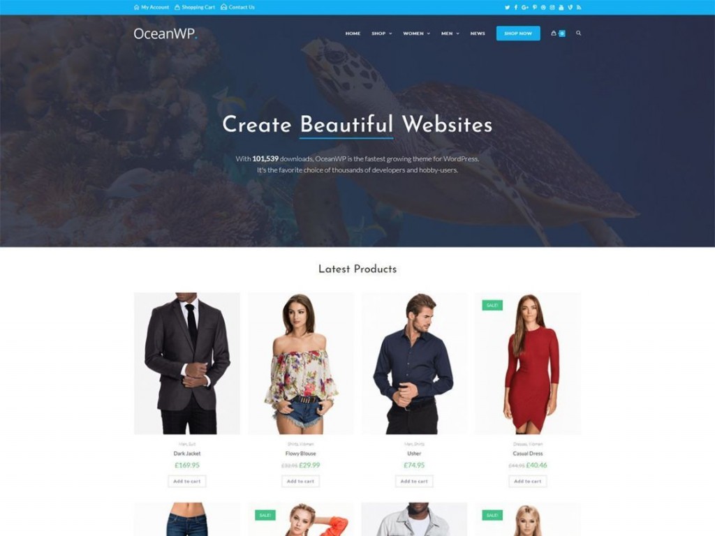 OceanWP - Free Multi-Purpose WordPress Theme - Zmart